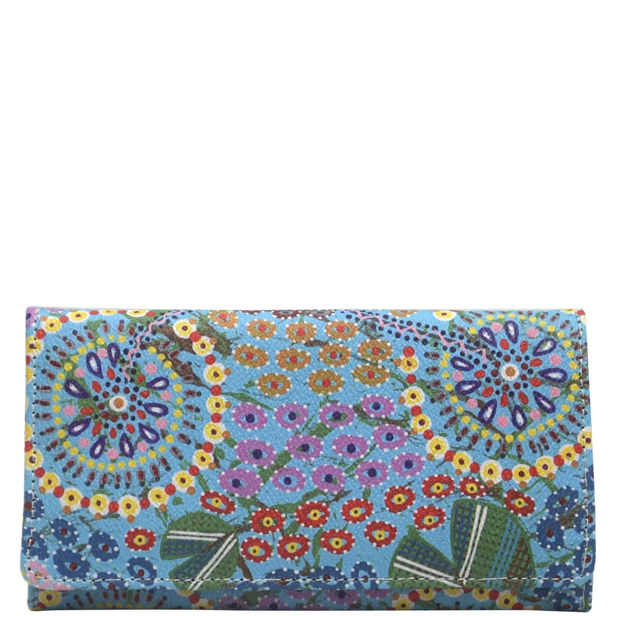 Wider Window Wallet - Billabong by Mim Cole | Aboriginal Art Giftware
