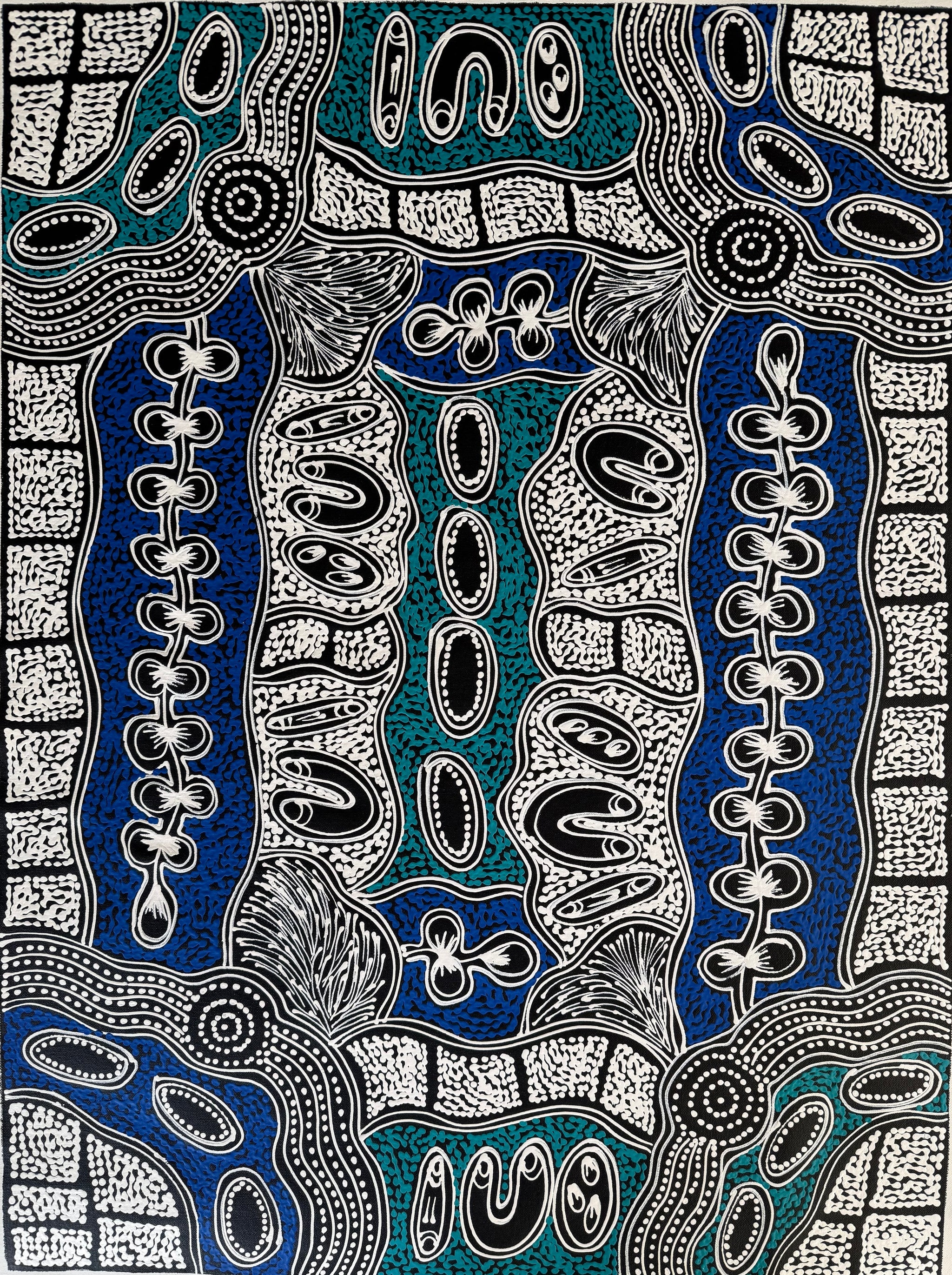 Sharon Numina My Country Dreaming Blue Artwork | Medium Painting ...