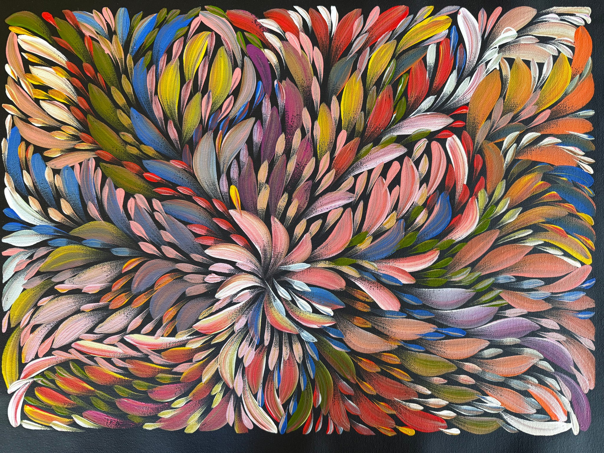 Caroline Numina Bush Medicine Leaves Multicoloured Artwork | Small ...