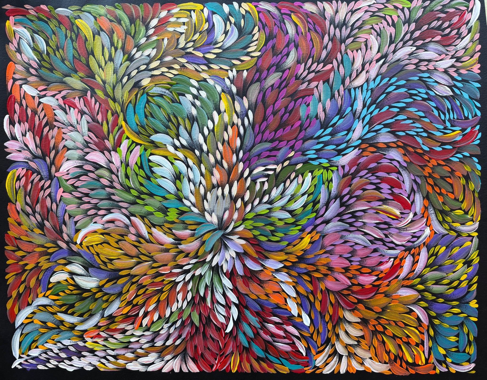 Caroline Numina Bush Medicine Leaves Multicoloured Artwork | Medium ...