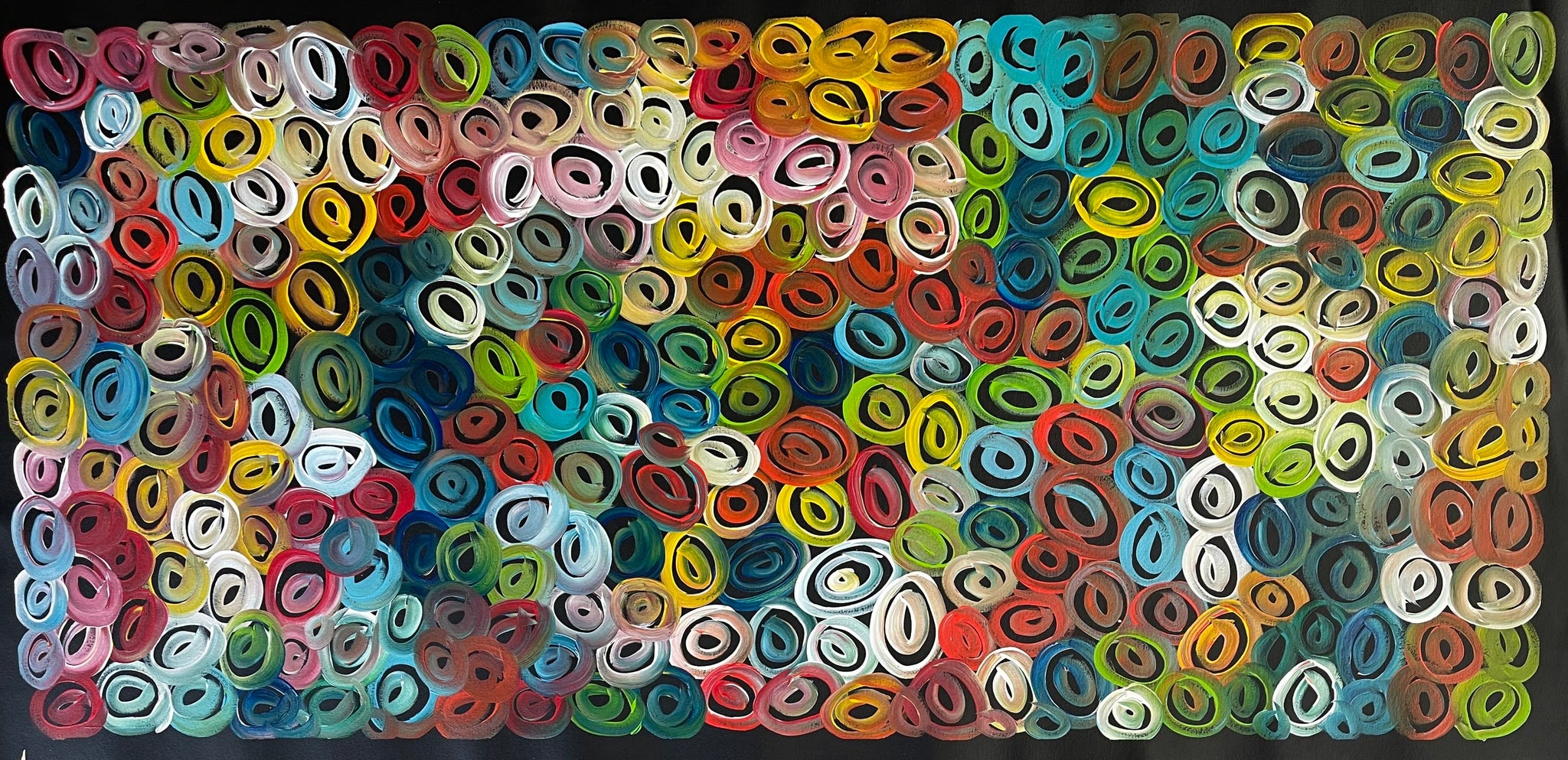 Louise Numina Napananka Water Soakage Multicolour Artwork | Large ...