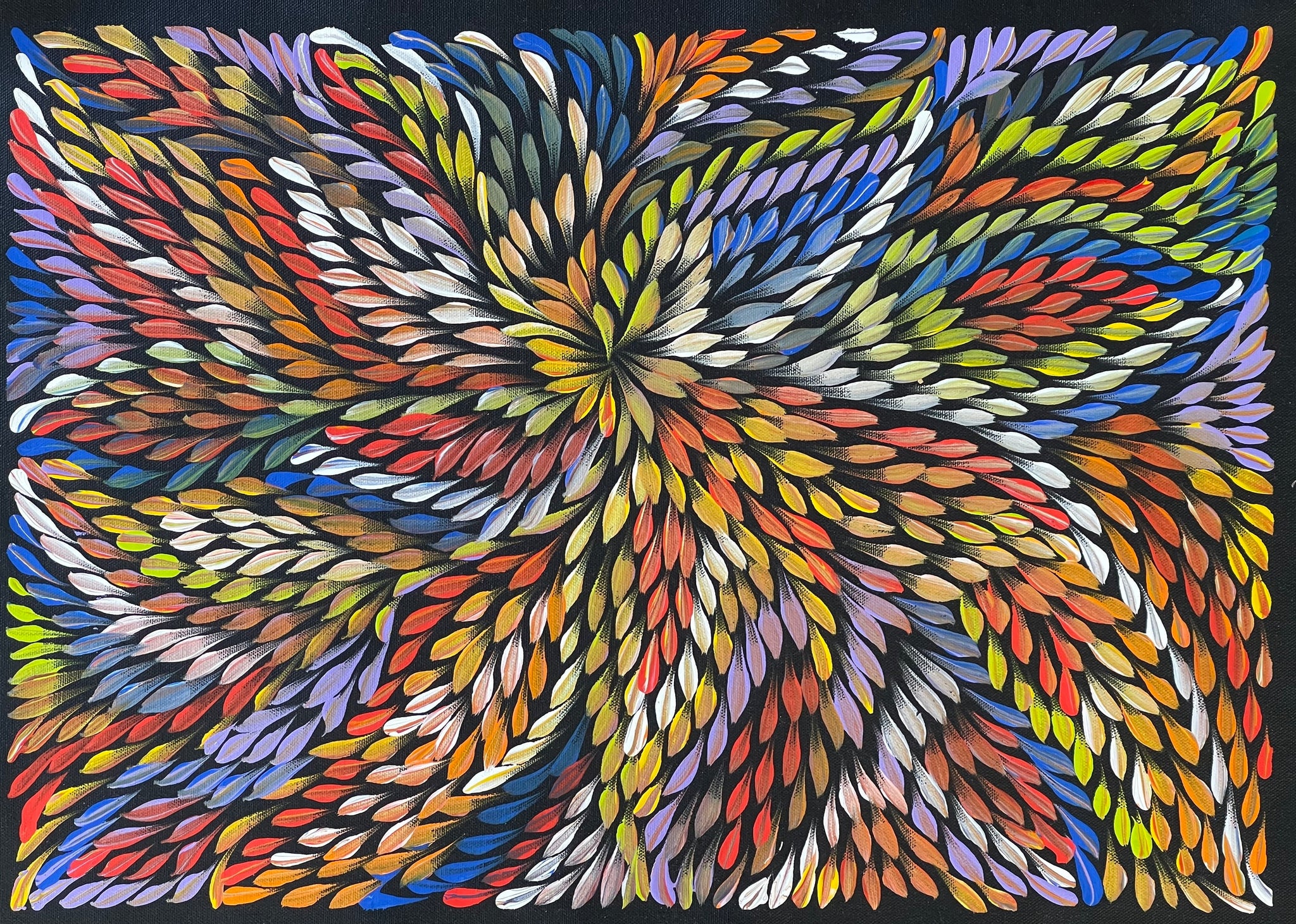 Caroline Numina Bush Medicine Leaves Multicoloured Artwork | Small ...