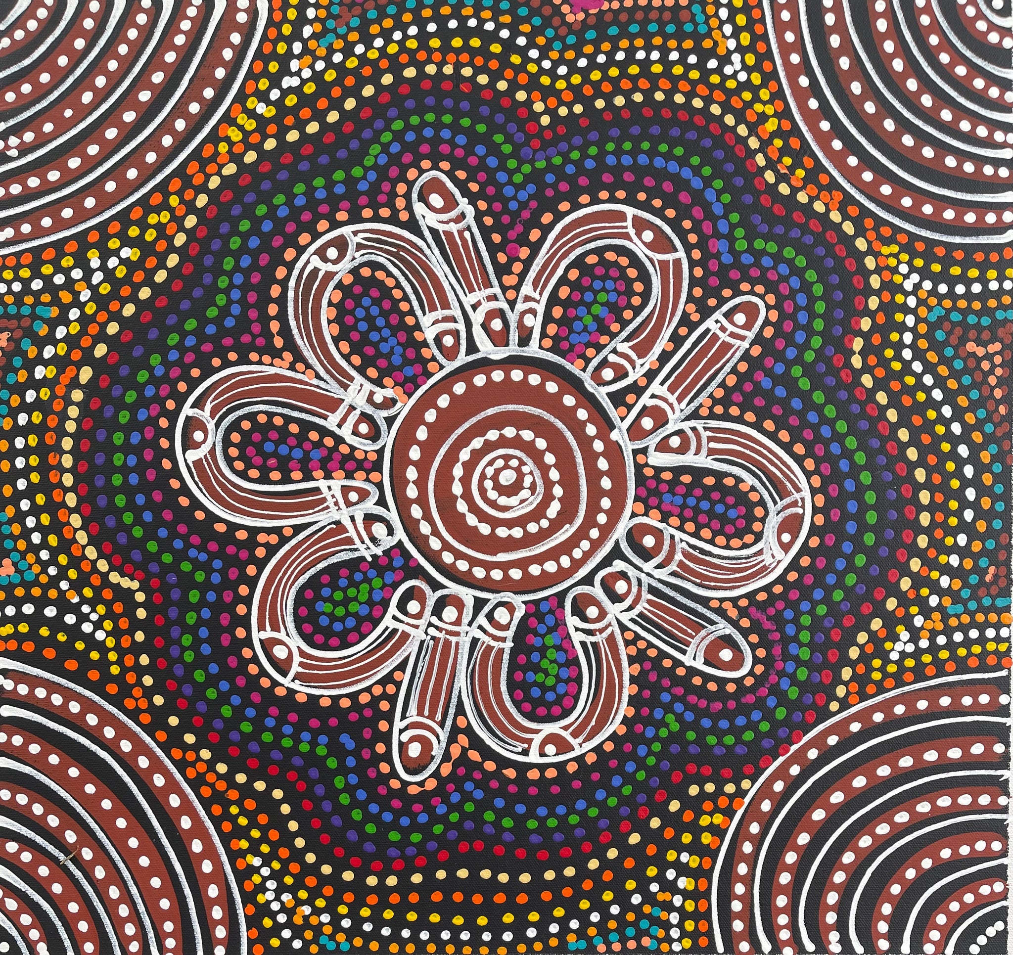 Selina Numina Kamprina Women Digging Ground Multicolour Artwork | Small ...