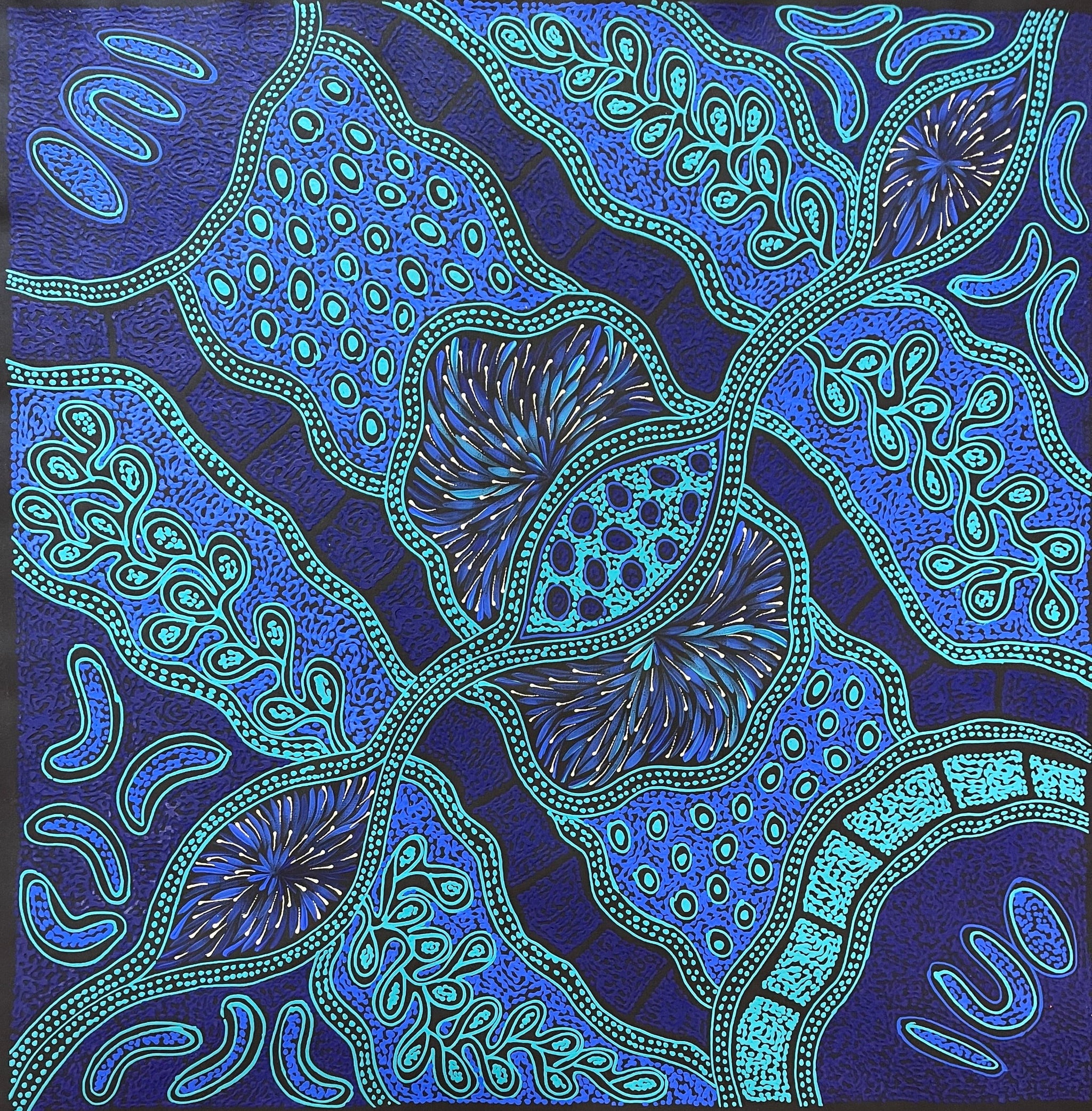 Sharon Numina My Country Dreaming Blue Artwork | Medium Painting ...