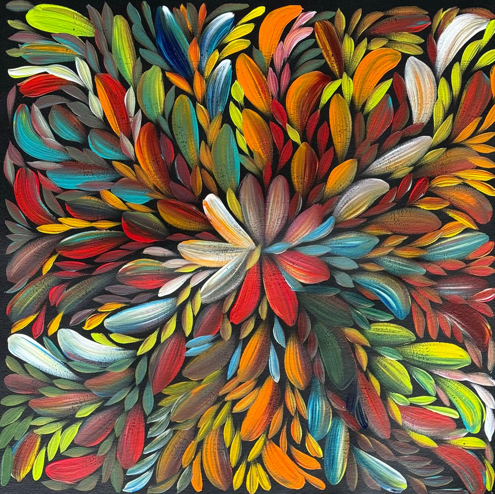 Louise Numina Napananka Bush Medicine Leaves Multicolour Artwork ...
