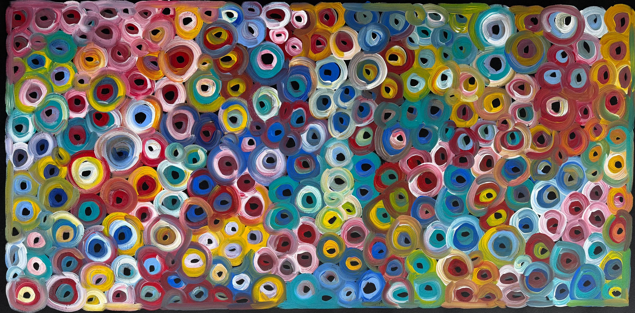 Louise Numina Napananka Water Soakage Multicolour Artwork | Large ...