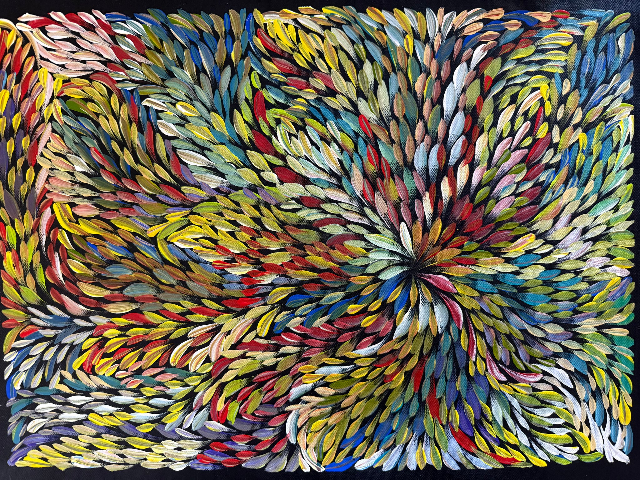 Caroline Numina Bush Medicine Leaves Multicolour Artwork | Small ...
