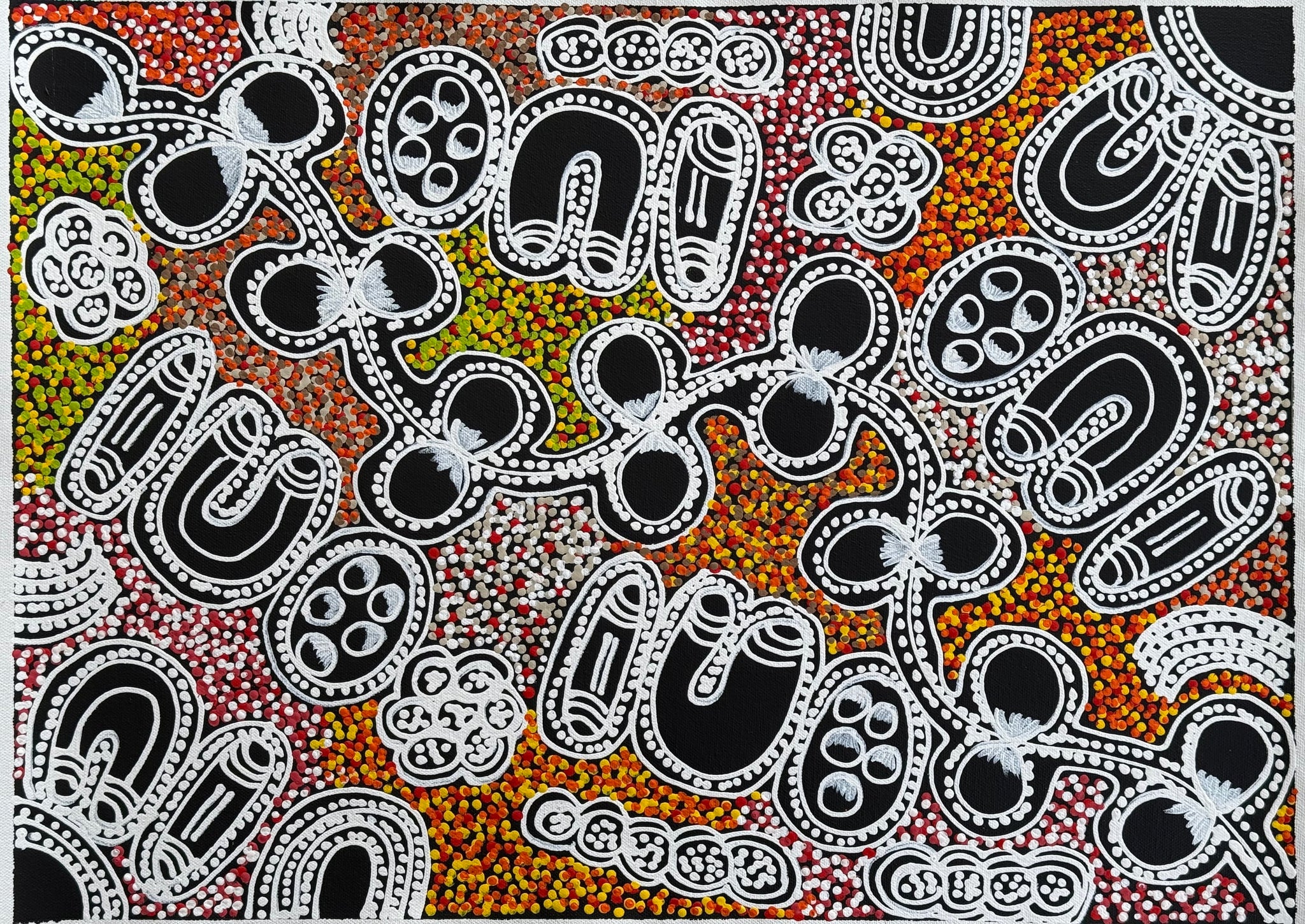 Lanita Numina My Country Women Collect Bush Tuckers Multicolour Artwork ...