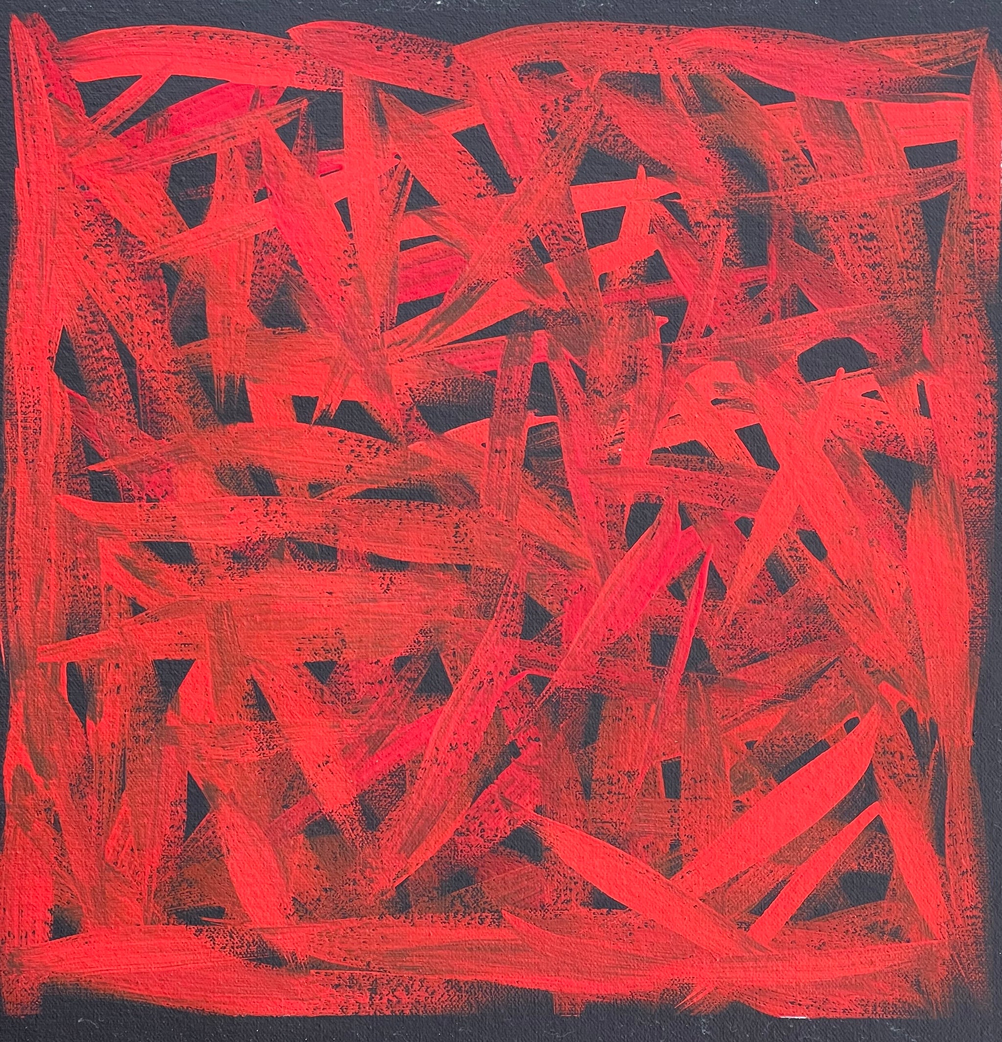 Louise Numina Napananka Spinifex Grass Red Artwork | Small Painting ...