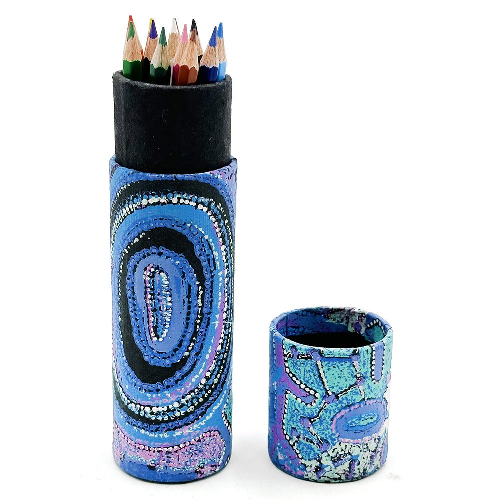 Coloured Pencils 12 Pack Theo (Faye) Nangala Hudson | Aboriginal Art ...
