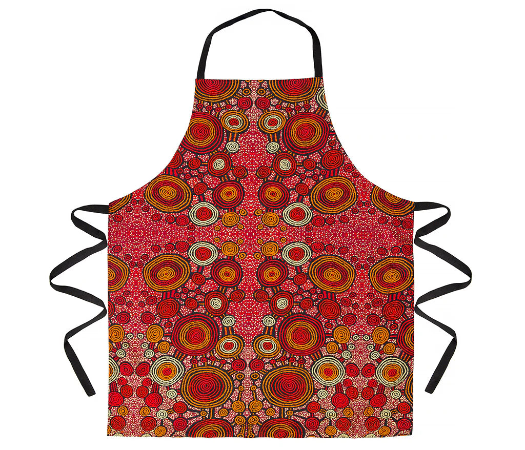 Cotton Apron featuring Justin Butler artwork | Aboriginal Art Giftware