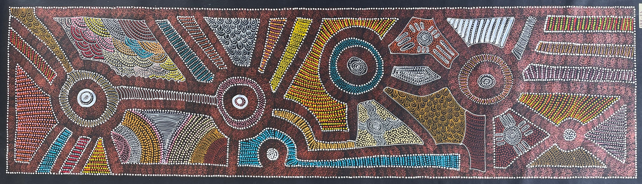 Caroline Numina Thorny Lizard Dreaming Brown and Blue Artwork | Extra ...