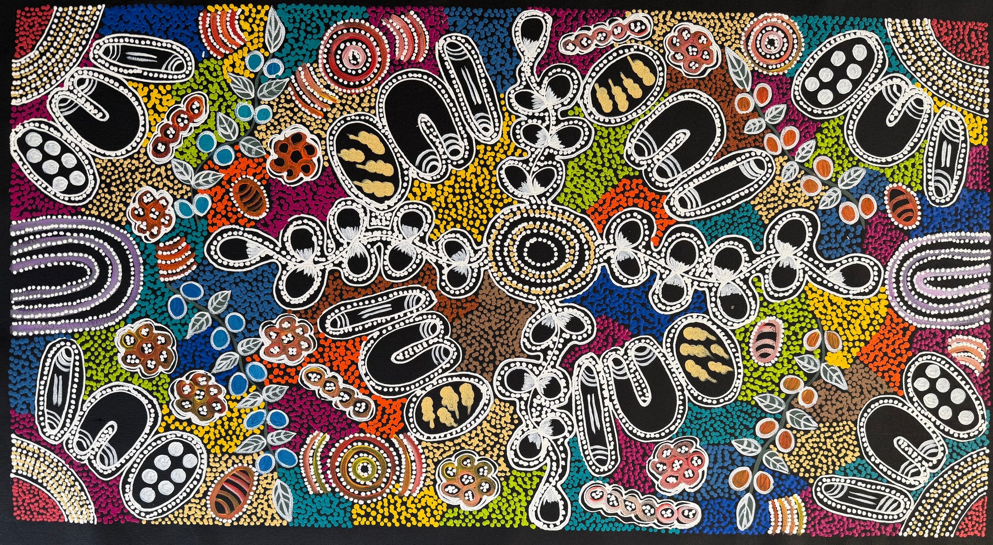 Lanita Numina My Country Women Collect Bush Plums Multicolour Artwork ...