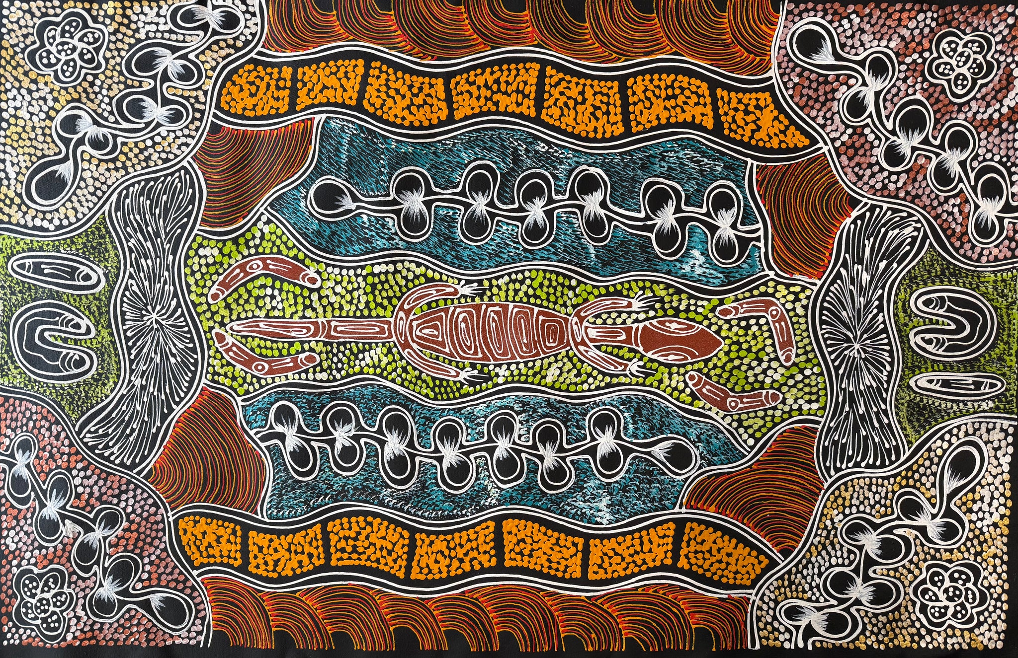 Lanita Numina My Country Dreaming Multicolour Artwork | Large Painting ...