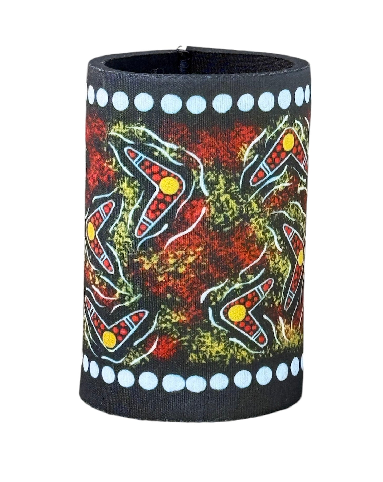 Christine Rowan Boomerangs Can Cooler | Aboriginal Gifts