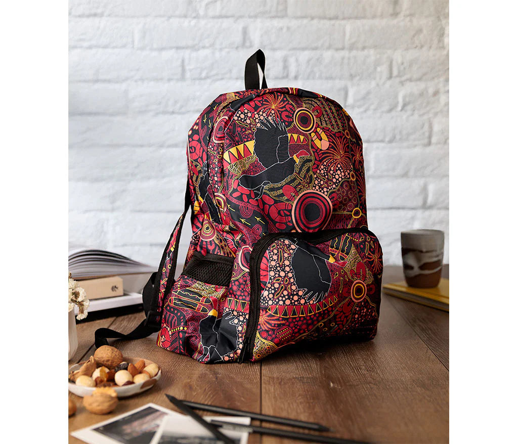 Fold Up Backpack - Justin Butler (Red)