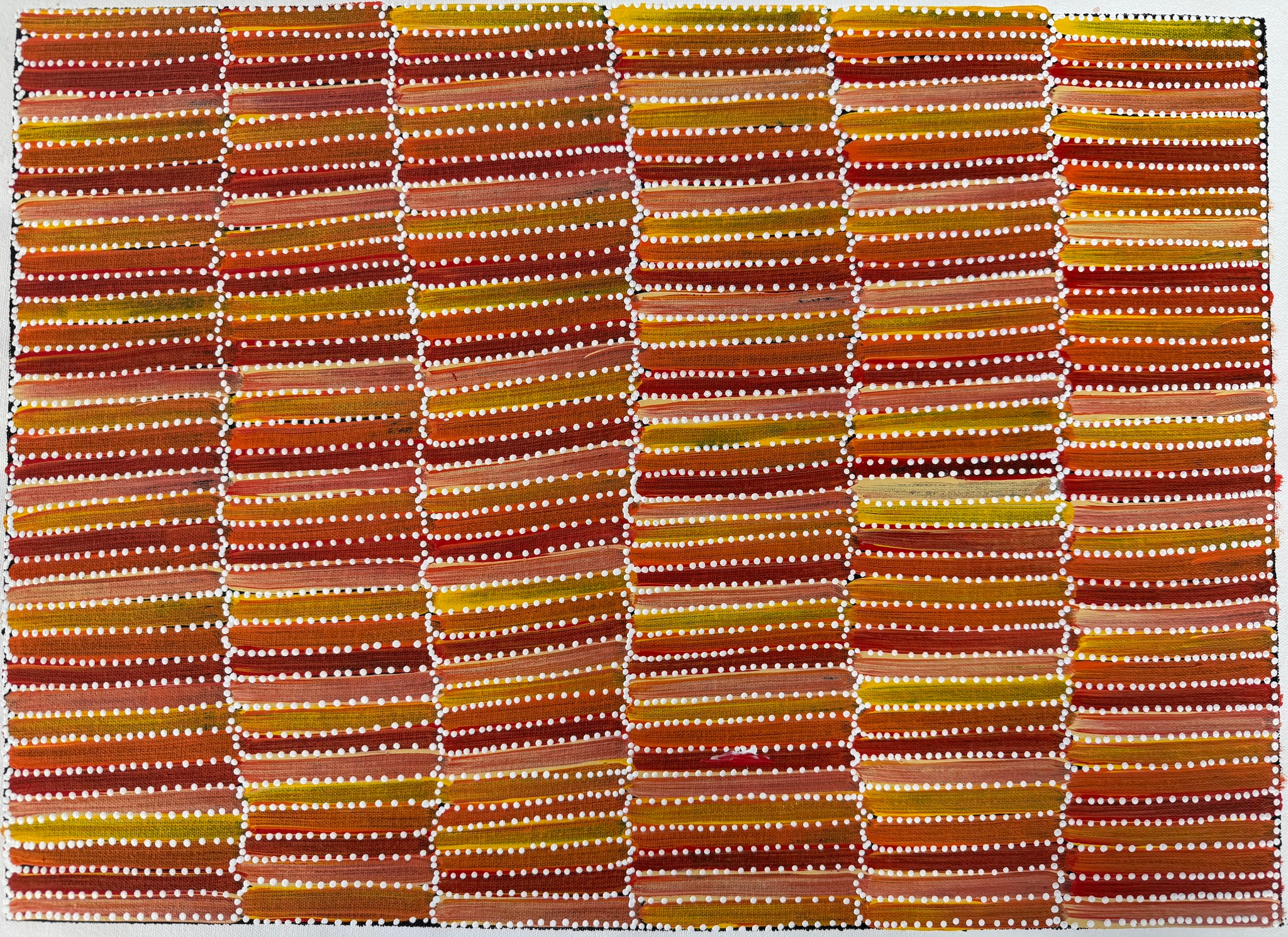 Caroline Numina Bush Yam Yam Yellow and Orange Artwork | Small Painting ...