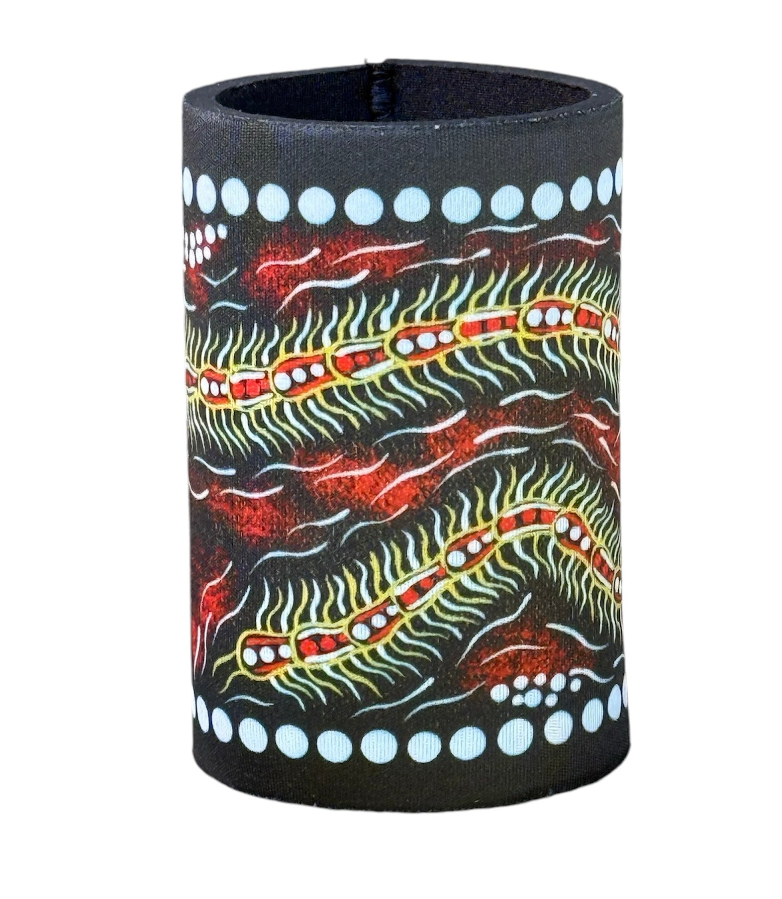 Christine Rowan - Centipede Can Cooler | Aboriginal Gifts