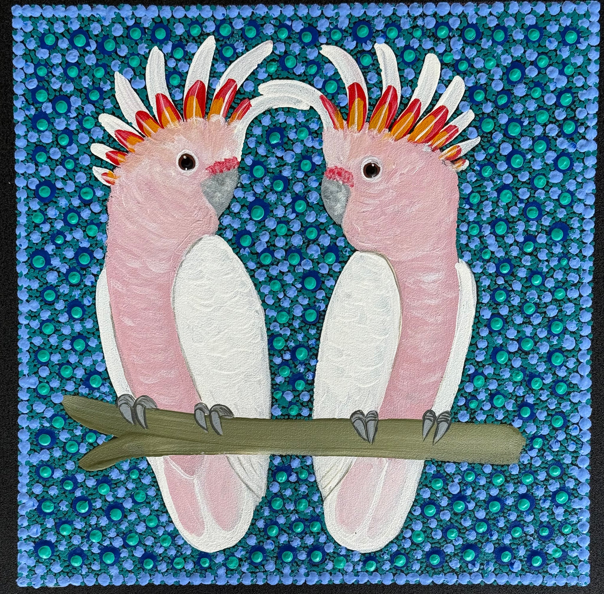 Kathleen Buzzacott Major Mitchell's Cockatoos Multicolour Artwork ...