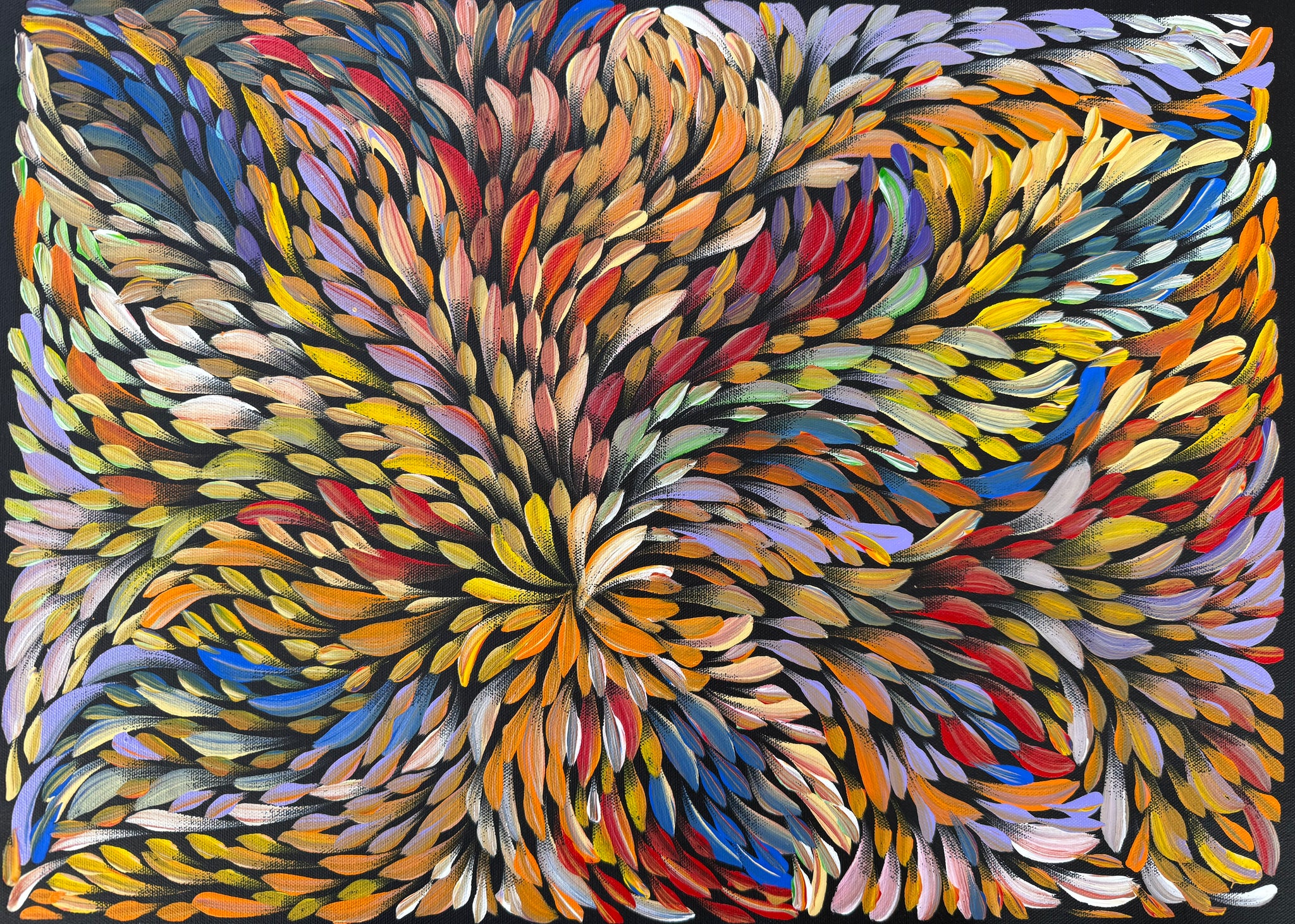 Caroline Numina Bush Medicine Leaves Multicolour Artwork | Small ...