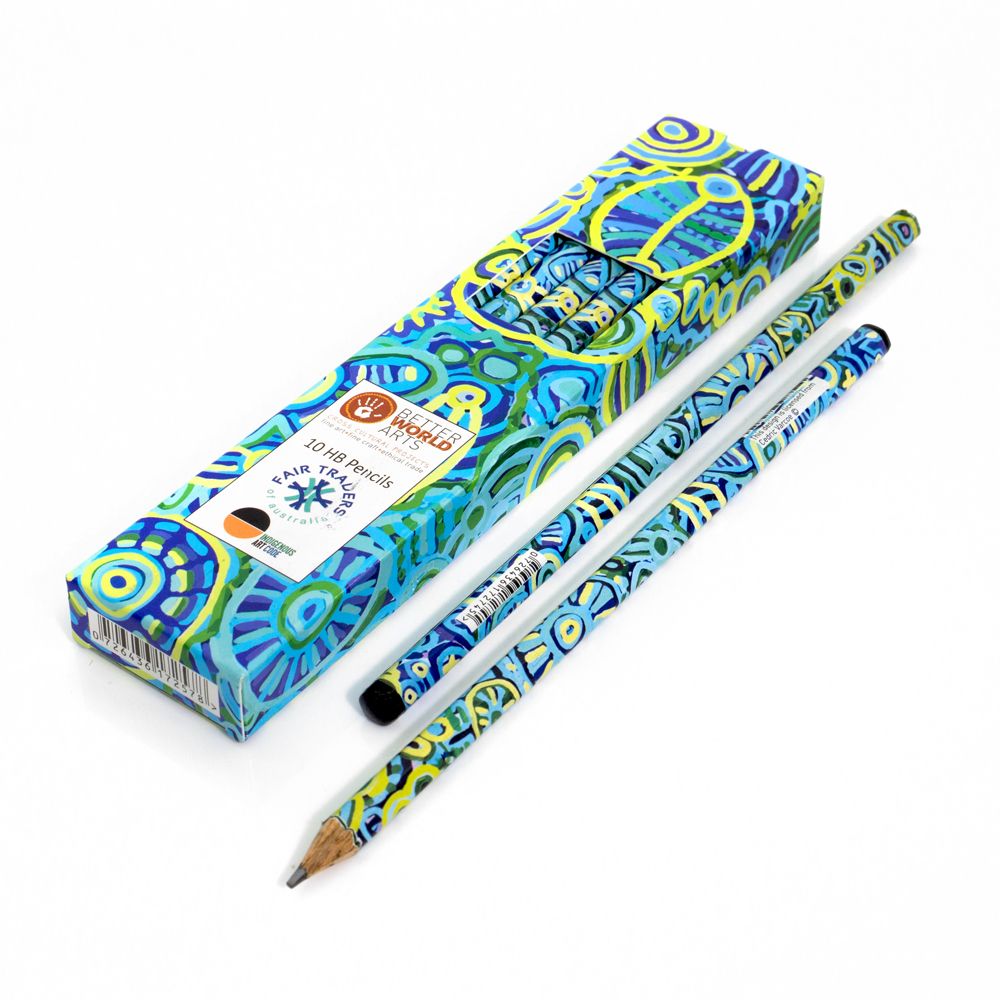 Cedric Varcoe Box of 10 HB Pencils | Aboriginal Art Giftware