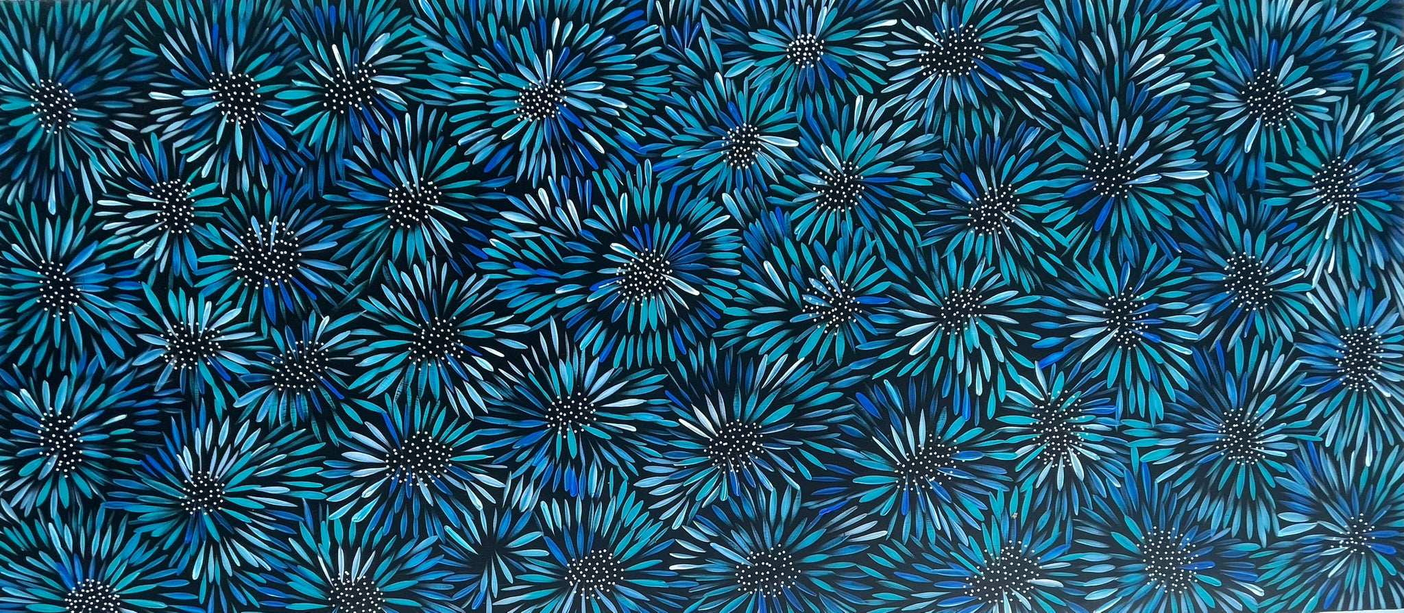 Selina Numina Kamprina Tobacco Plants and Seeds Blue Artwork | Large ...