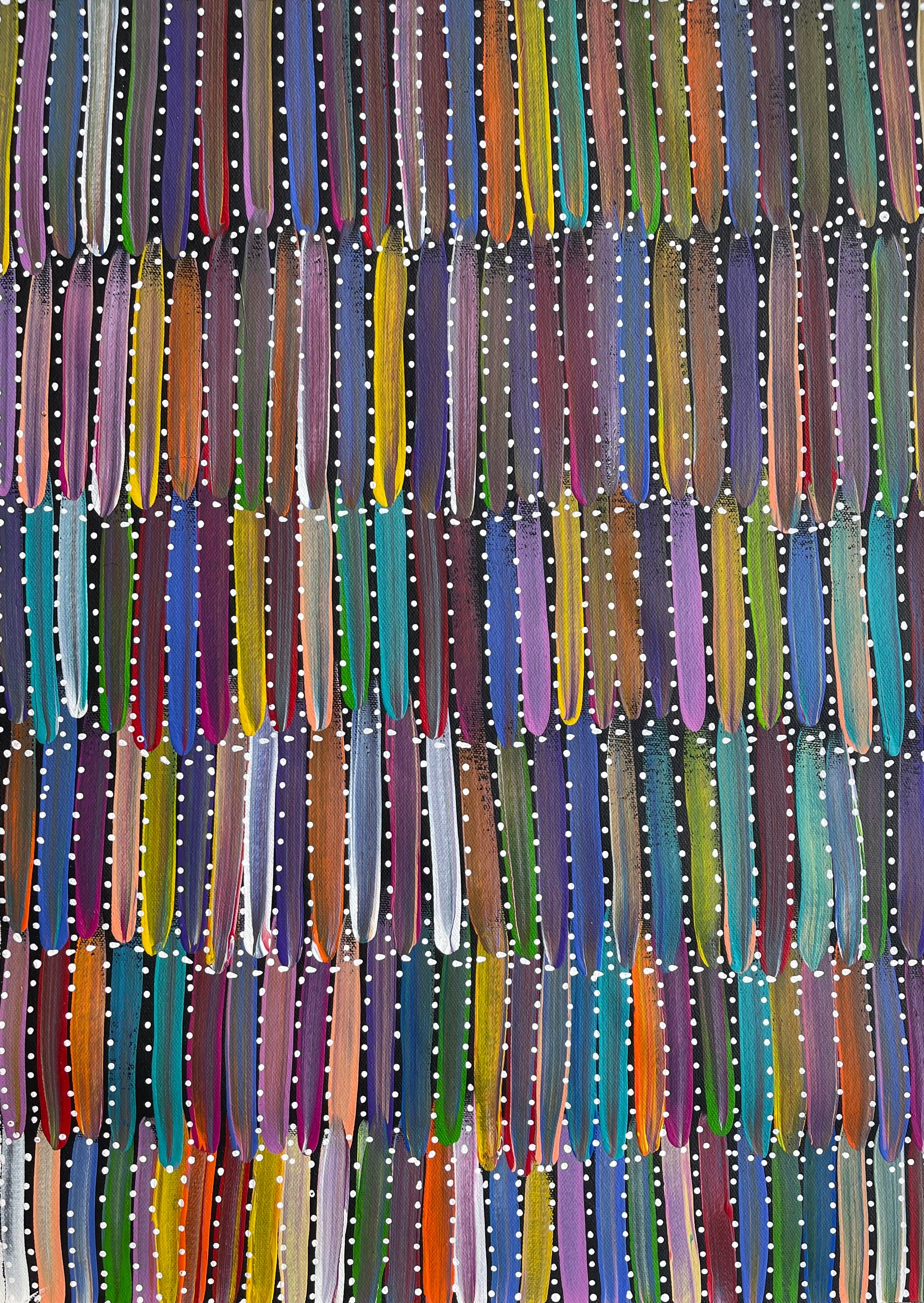 Selina Numina Kamprina Bush Yams Artwork | Small Painting | Aboriginal Art