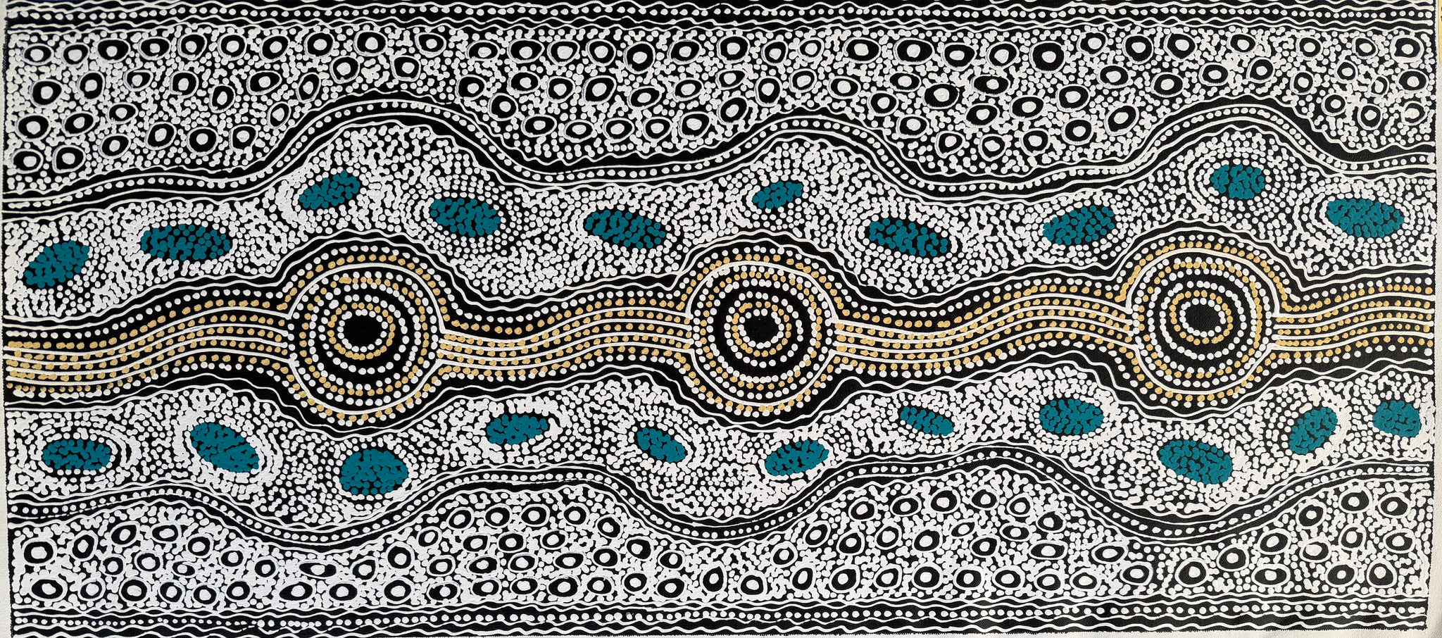 Lanita Numina My Country Water Soakage Black and White Artwork | Medium ...