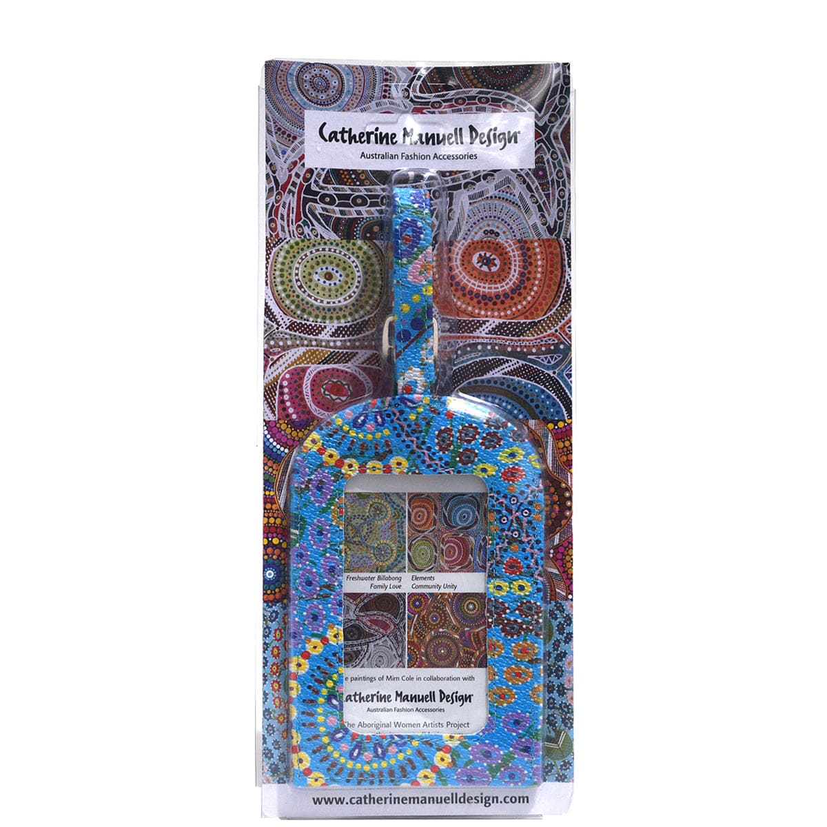 Luggage Tag - Billabong by Mim Cole | Aboriginal Art Giftware