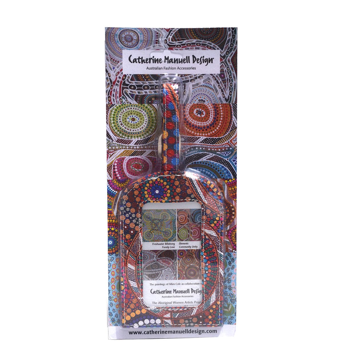 Luggage Tag - Community Unity by Mim Cole | Aboriginal Art Giftware