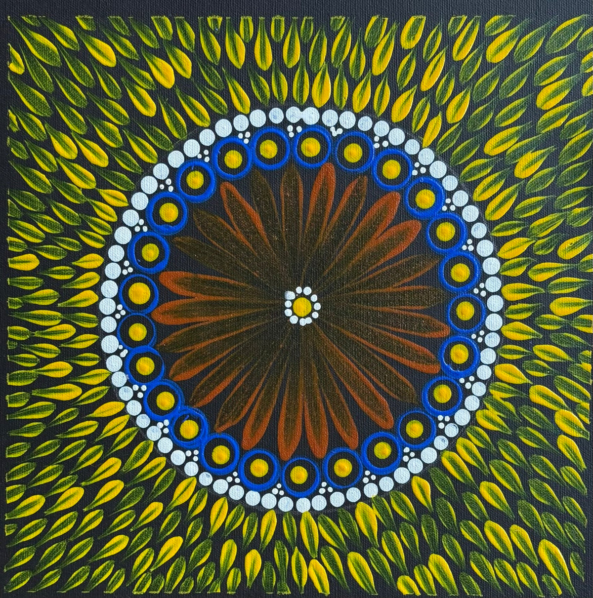 Aboriginal Art - bush medicine leaves- various paintings sizes
