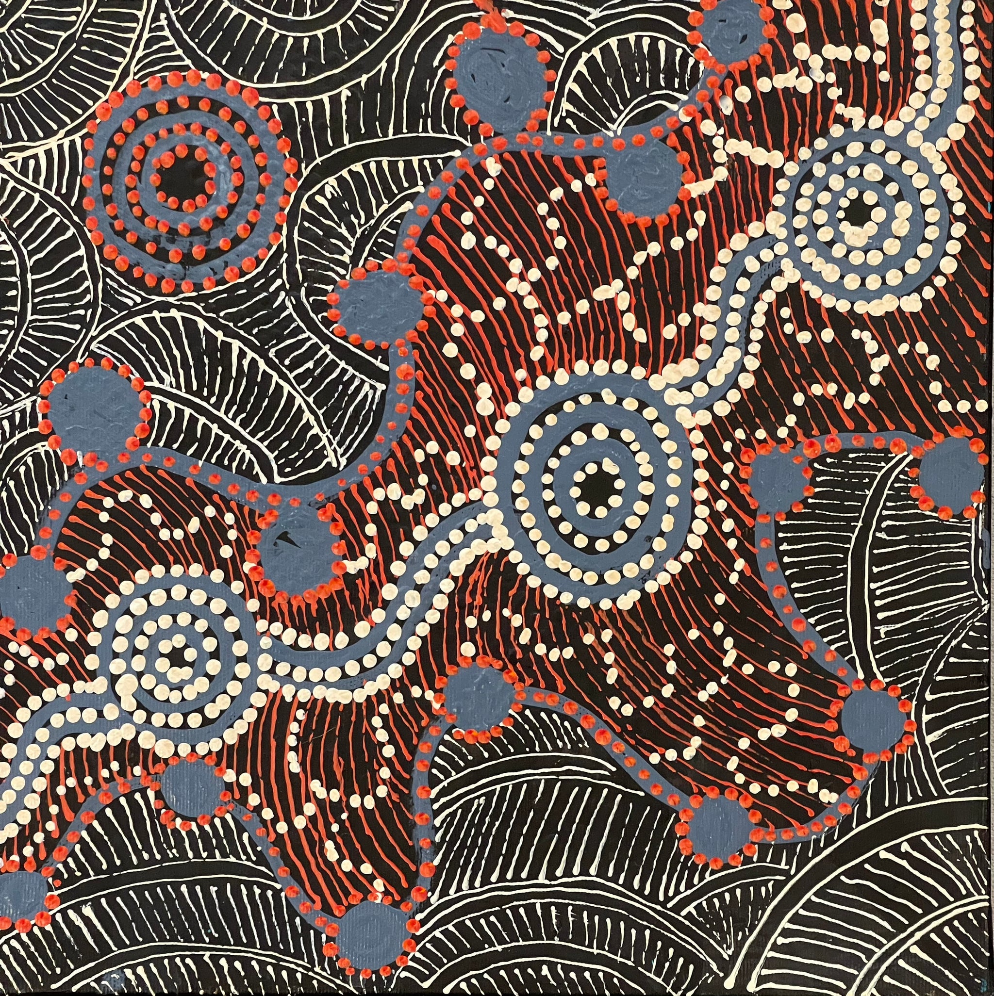 Wendy Nungarrayi Brown - Napaljarri-warnu Jukurrpa (Seven Sisters Drea