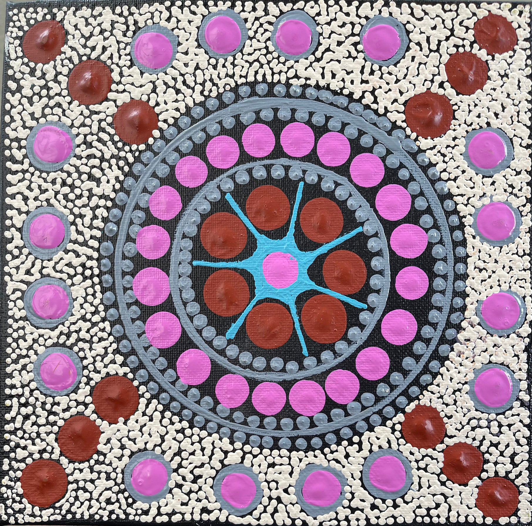 Louise Cavanagh Keringke Arts Pink Artwork | Small Painting ...