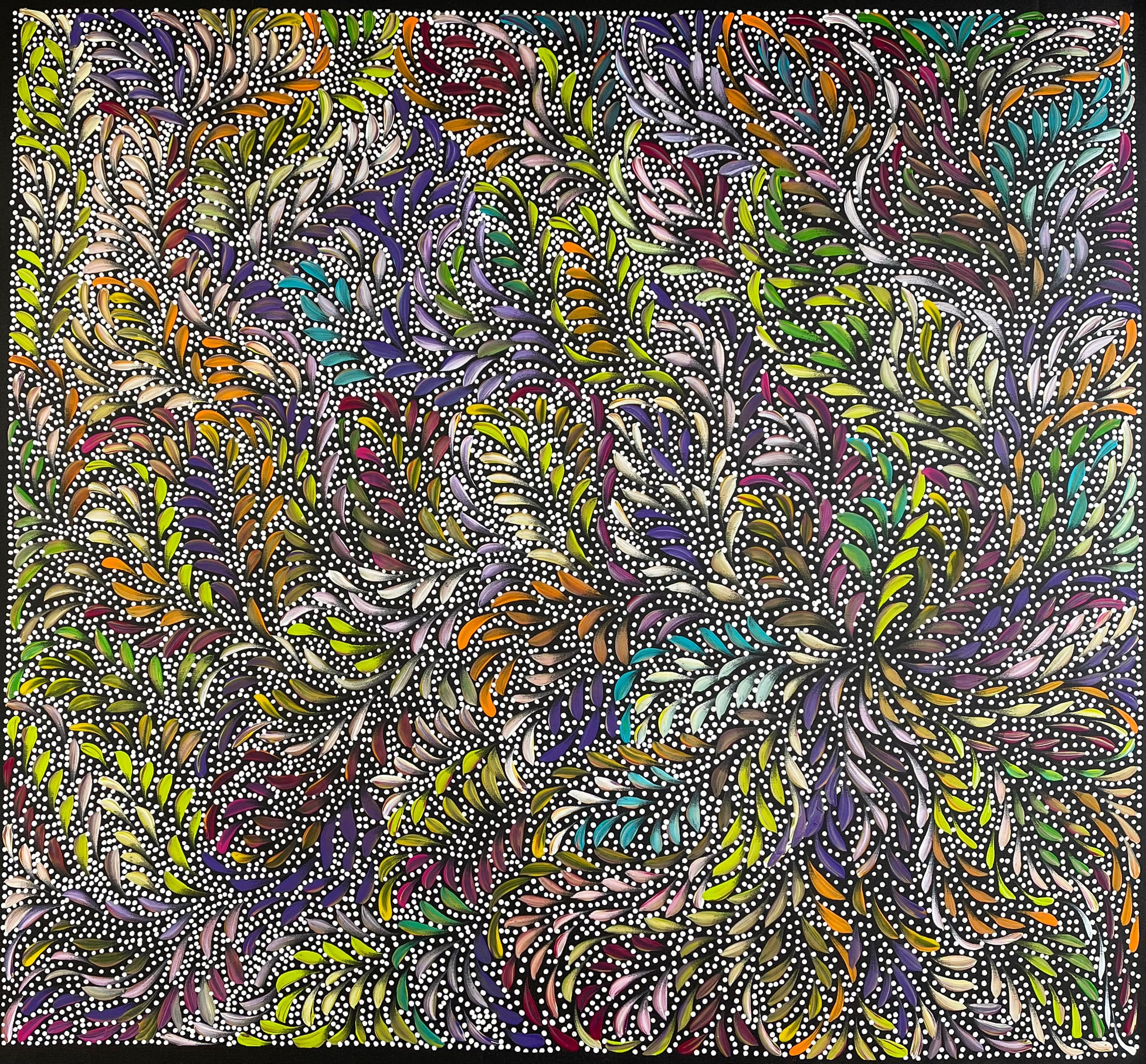 Caroline Numina Seeded Bush Medicine Leaves Multicolour Artwork ...