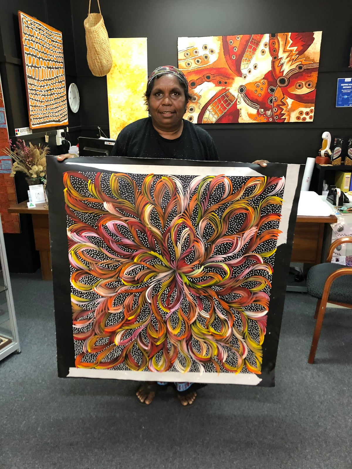 Selina Numina Kamprina Bush Medicine Leaves with Seeds Orange and Red ...