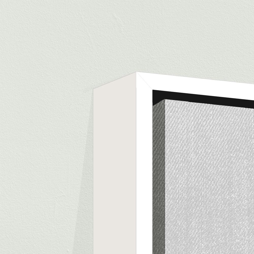 White Floating Frame