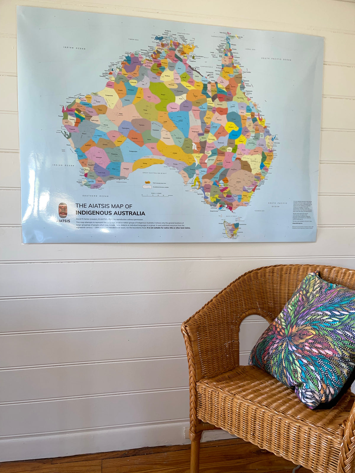 The AIATSIS Map of Indigenous Australia - Laminated language map