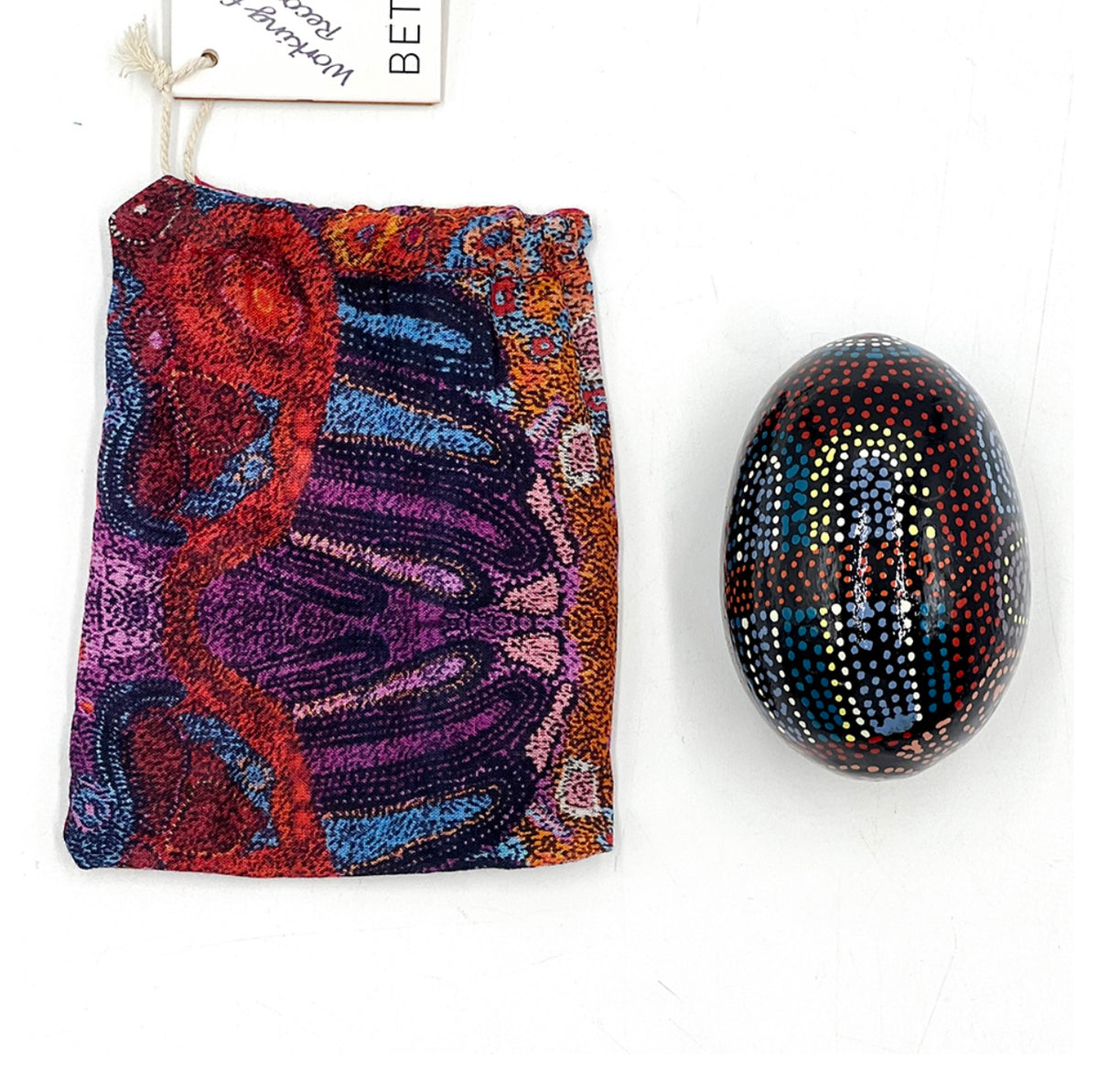 Ornamental Egg - Andrea Adamson - Seven Sisters - Purple with bag